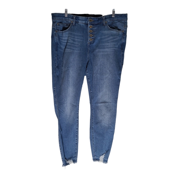 torrid | Jeans | Torrid Bombshell Skinny Premium Stretch Distressed Leg ...